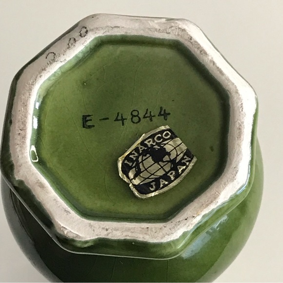 Accents | Vintage Inarco Bud Vase Grape Vine Ceramic Green Mid Century ...